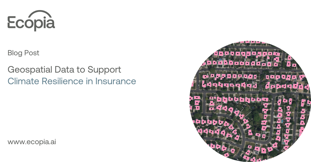 Geospatial Data to Support Climate Resilience in Insurance — Ecopia AI